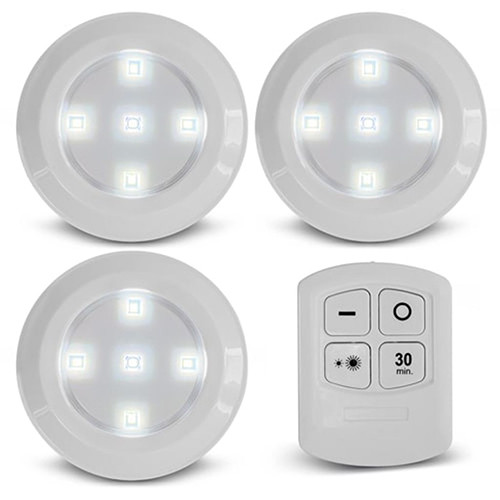 "Tri-Lux: Drahtloses LED 3er-Set mit Fernbedienung für flexible ...
